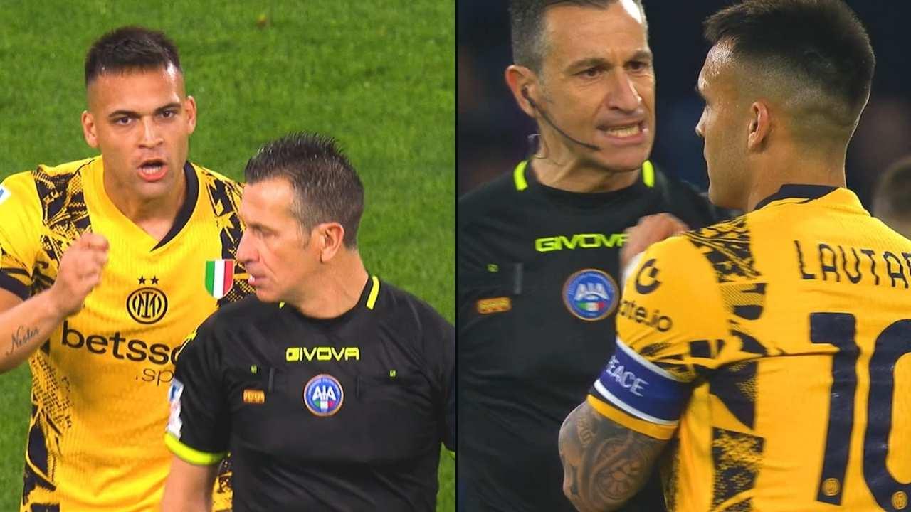 Clamoroso: svelata la conversazione tra Lautaro e Doveri durante Napoli ...